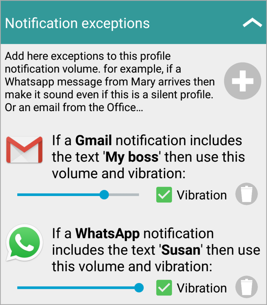 Notification Exceptions Allow Specific Notifications To Sound Sound Profile